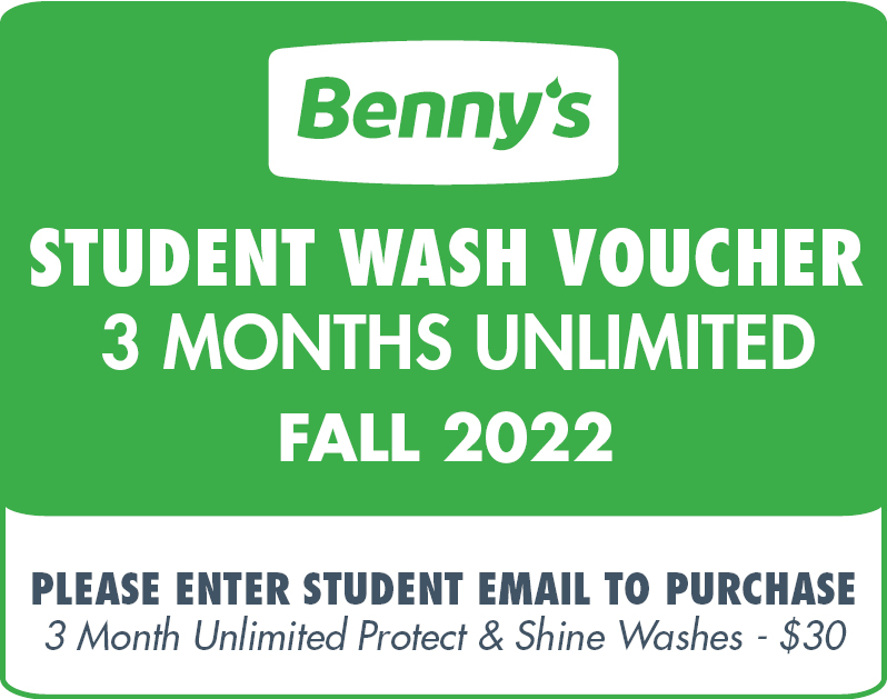 Student Unlimited Wash Club Memberships - Benny's Car Wash
